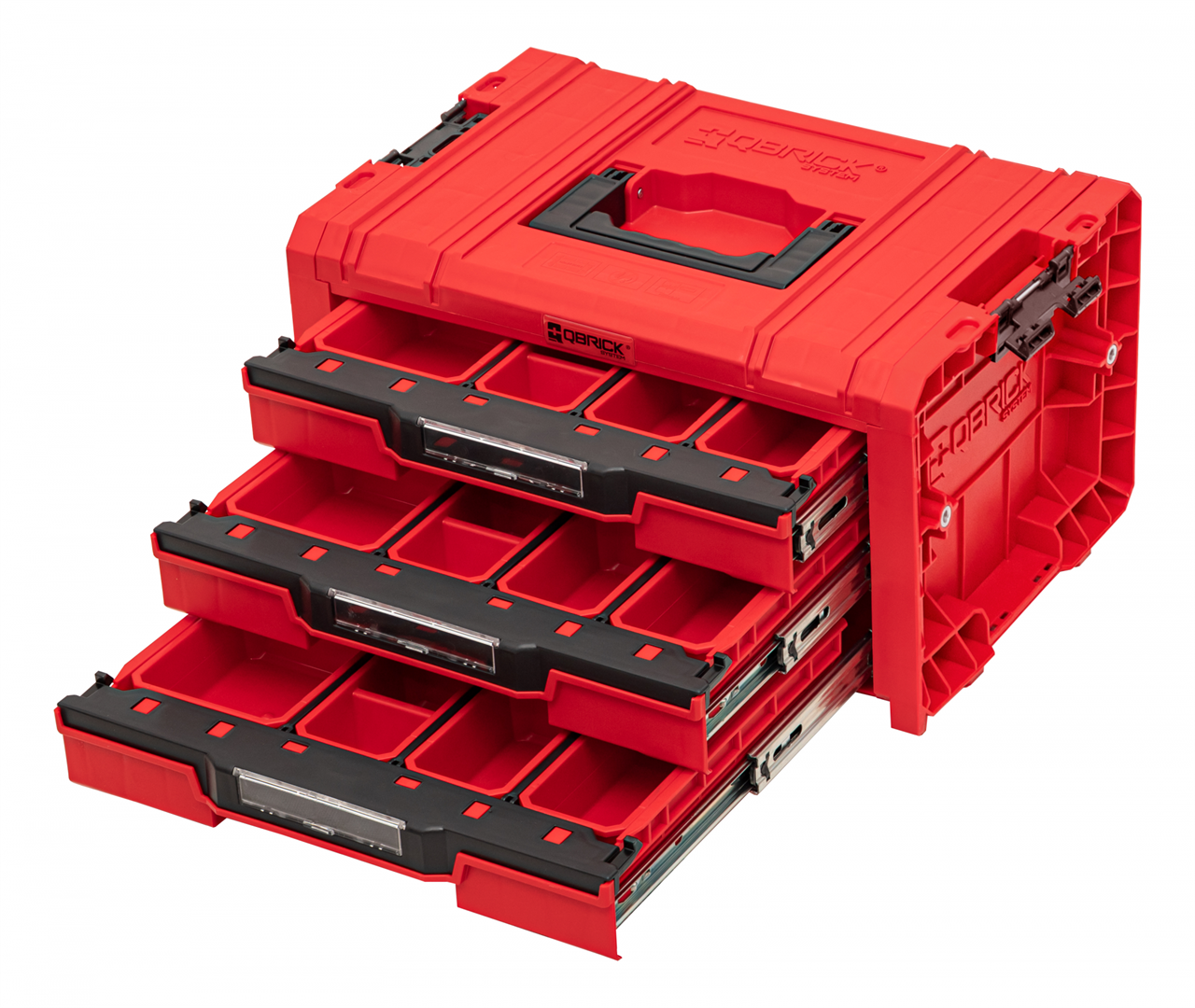 Skrzynka z szufladami Qbrick System PRO 2.0 DRAWER 3 TOOLBOX EXPERT RED Ultra HD Custom ...